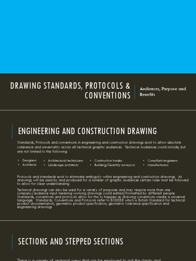 Drawing Standards Protocols Conventions | PDF | Engineering Tolerance