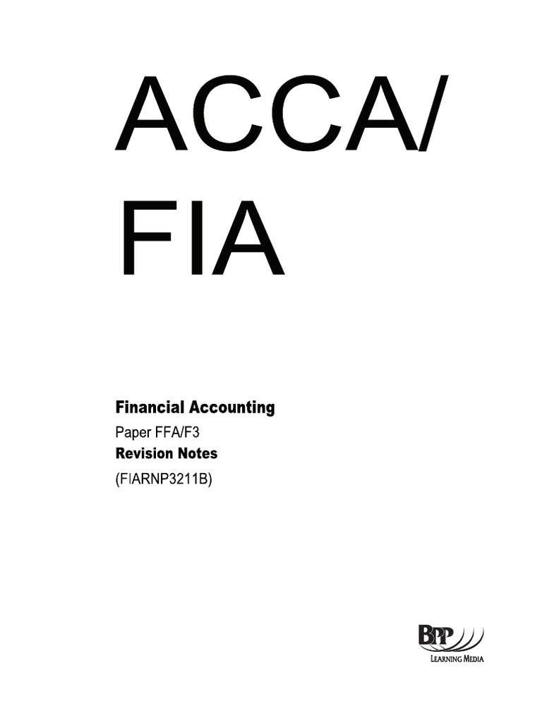ACCA_F3_Revision_Notes | PDF