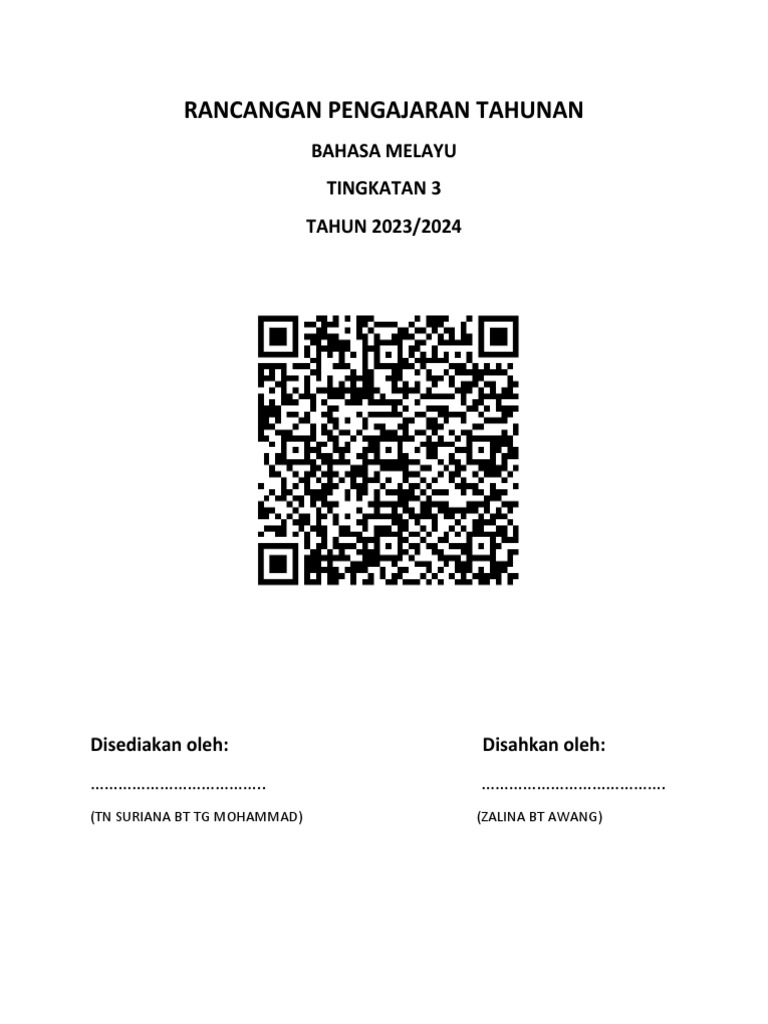 QR Code RPT BM T3 | PDF