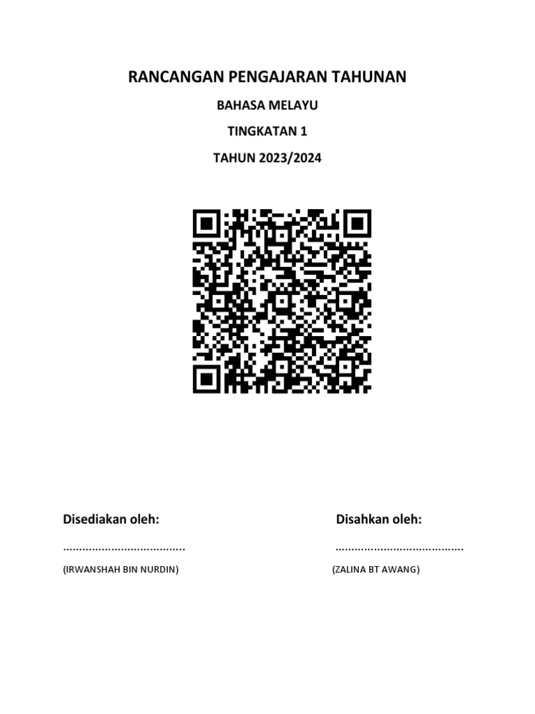 QR Code RPT BM T1 | PDF