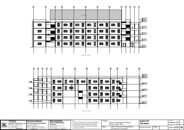 Elevation (Classroom Block) Side | PDF