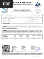 Pressure Gauge Calibration Certificate | PDF | Calibration | Pressure ...
