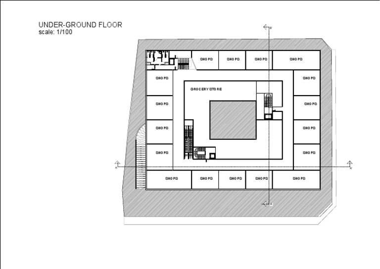 Ground Floor Shop Layout Plan | PDF