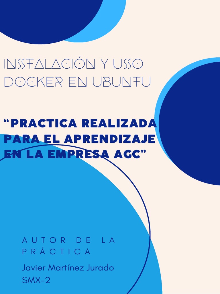 Instalación y Uso de Docker en Ubuntu | PDF | Mi sql | Ingeniería de software