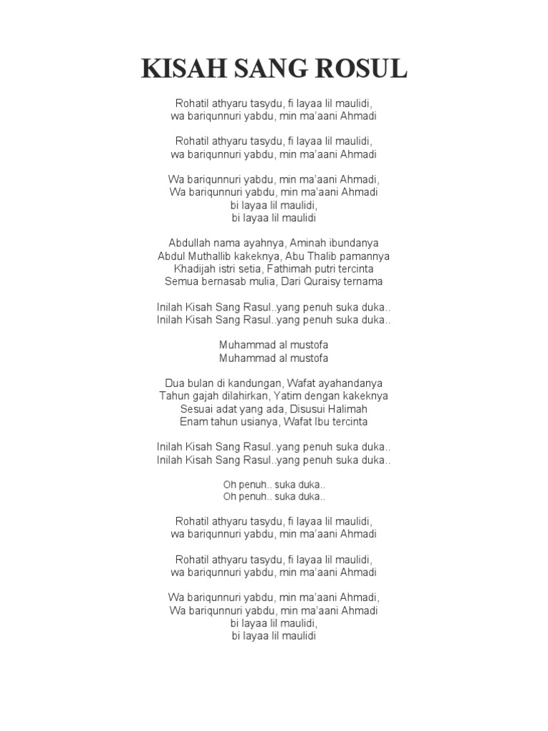 Kisah Sang Rosul | PDF