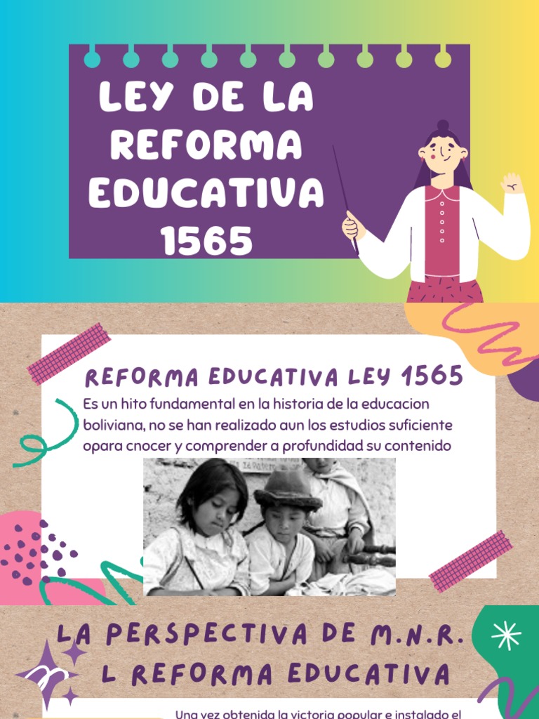 Ley de La Reforma Educativa 1565 | PDF | Bolivia | Literatura