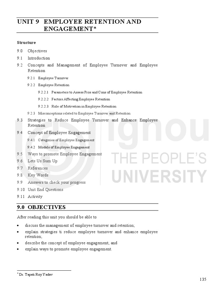 Enhancing Employee Retention Strategies | PDF | Employee Retention ...