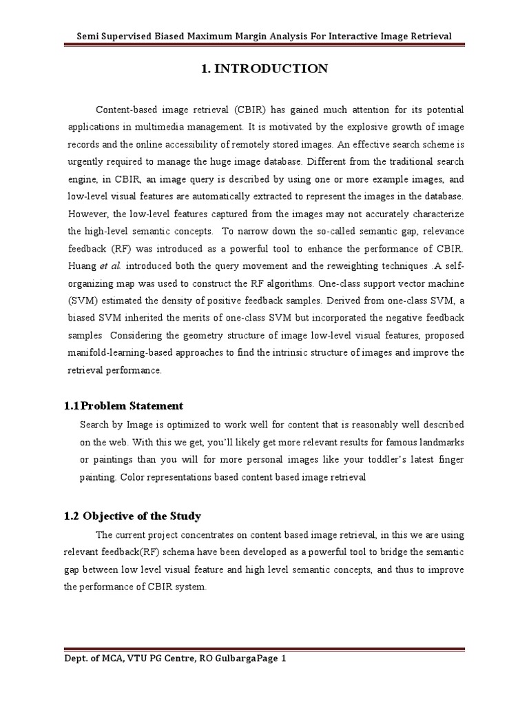 Semi Supervised Biased Maximum Margin Analysis For Interactive Image Retrieval | PDF | Support ...
