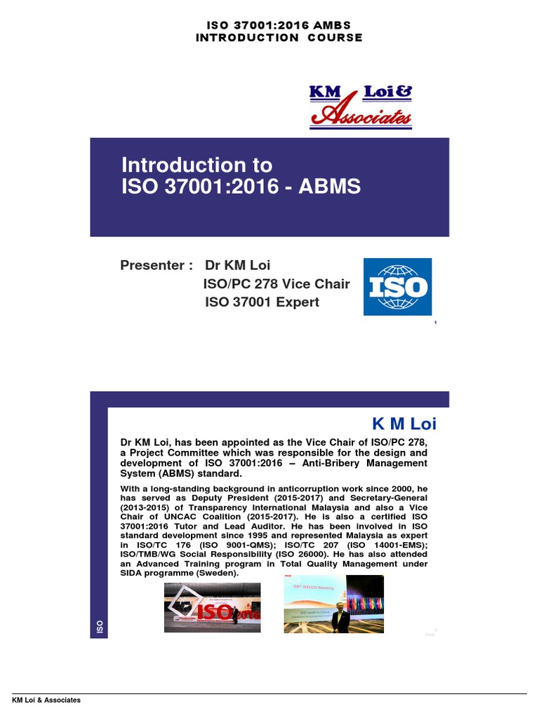 Pre 2 - ISO 37001 ABMS | Download Free PDF | International Organization ... Pre 2 - ISO 37001 ABMS | Download Free PDF | International Organization ...