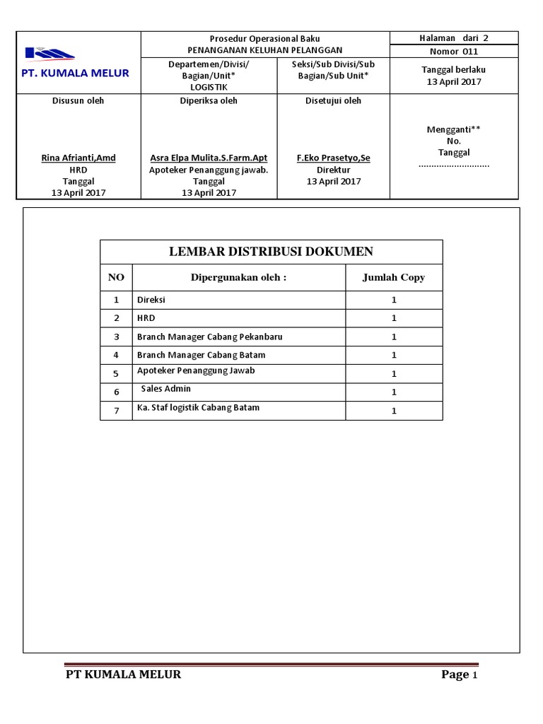 011 Penanganan Keluhan Pelanggan | PDF