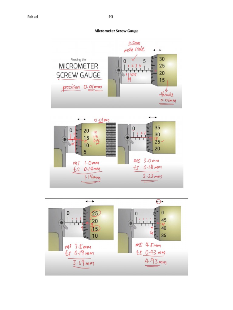 Micrometer Screw Gauge | PDF | Technology & Engineering