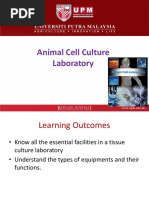 Tissue Culture Laboratory Layout Guide | PDF