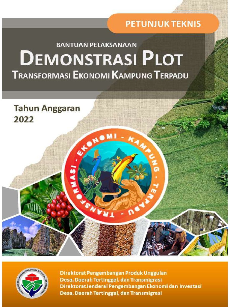 Petunjuk Teknis Demplot Tekad Ta 2022 | PDF | Pengelolaan Keuangan & Uang