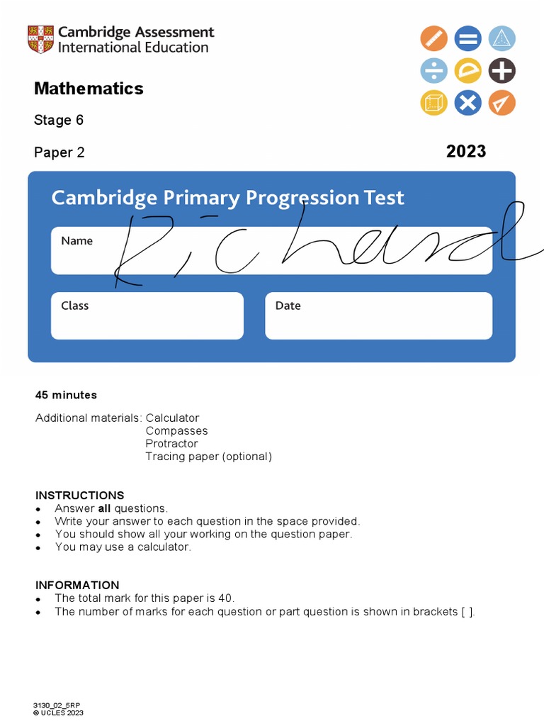 Mathematics: Stage 6 Paper 2 | PDF | Triangle | Numbers