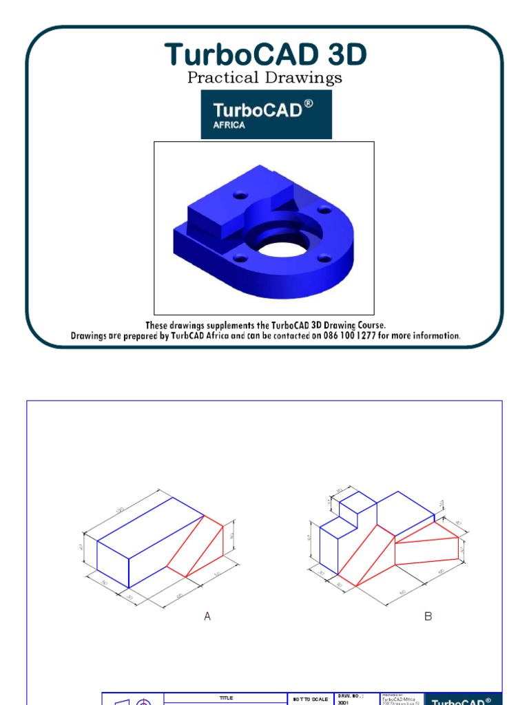 Turbocad 3D: Practical Drawings | PDF