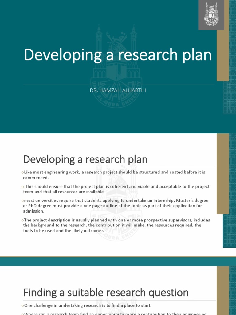 developing research plan (1) | PDF