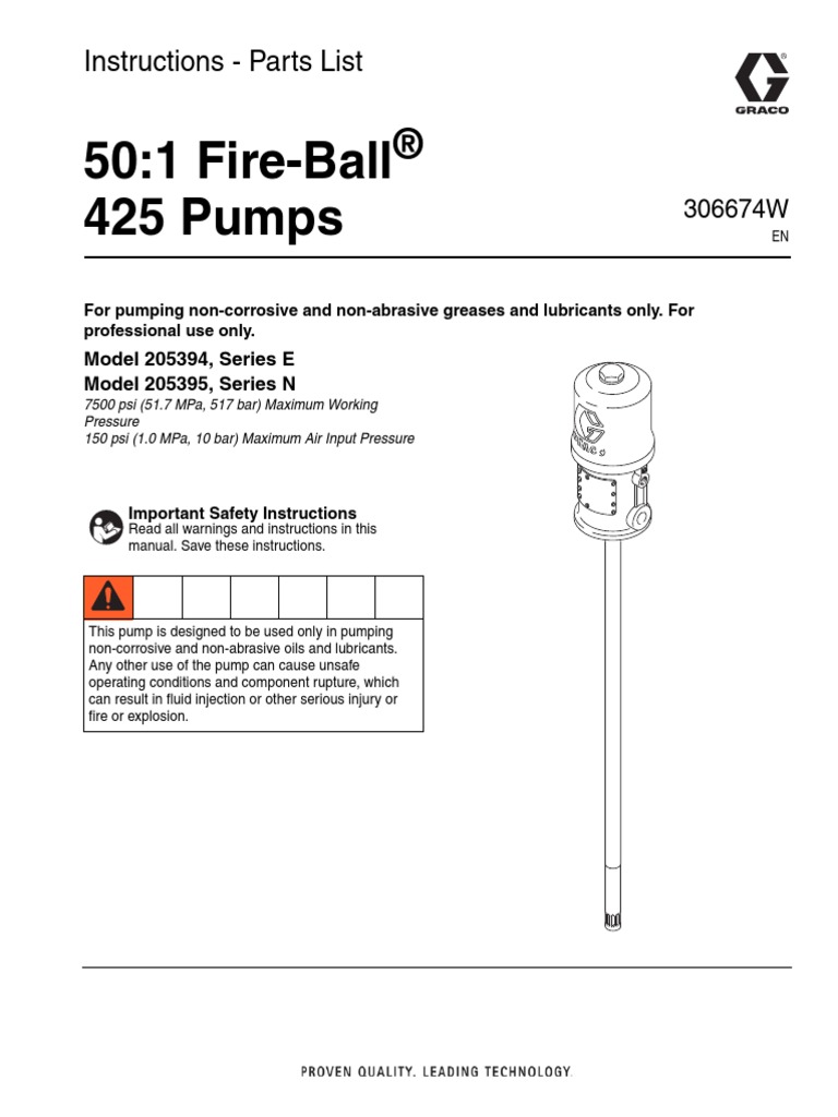 Graco Fireball 425 | PDF
