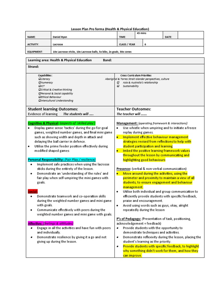 Student Learning Outcomes: Teacher Outcomes | Download Free PDF ...