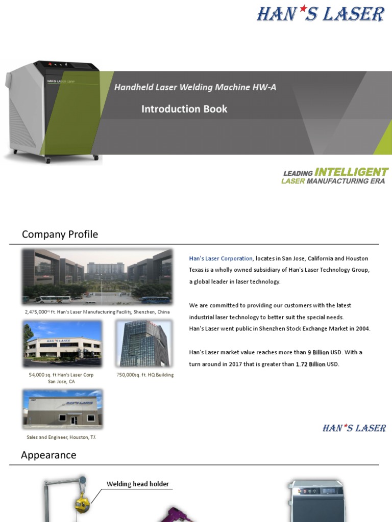 Introduction to the Han's Laser HW-A Handheld Laser Welding Machine ...
