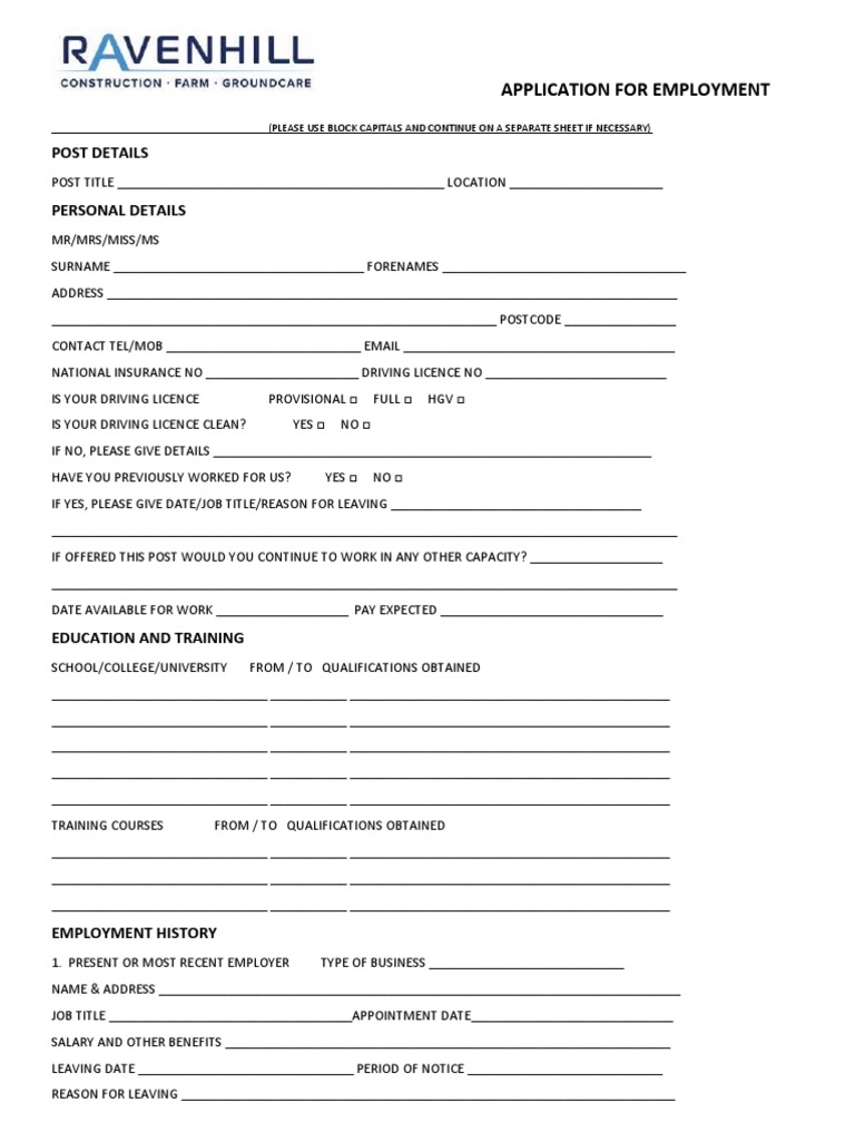 Employment Application Working | Download Free PDF | Criminal Record | Information