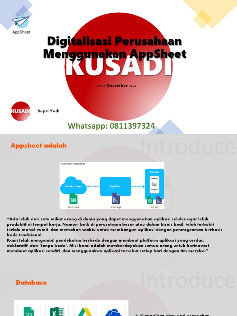 Dasar-Dasar Appsheet For Share | PDF