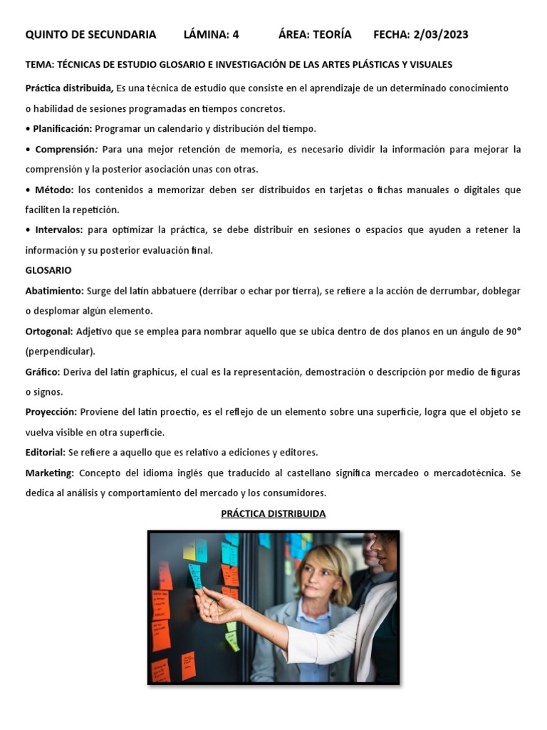 5to TECNICAS DE ESTUDIO | PDF