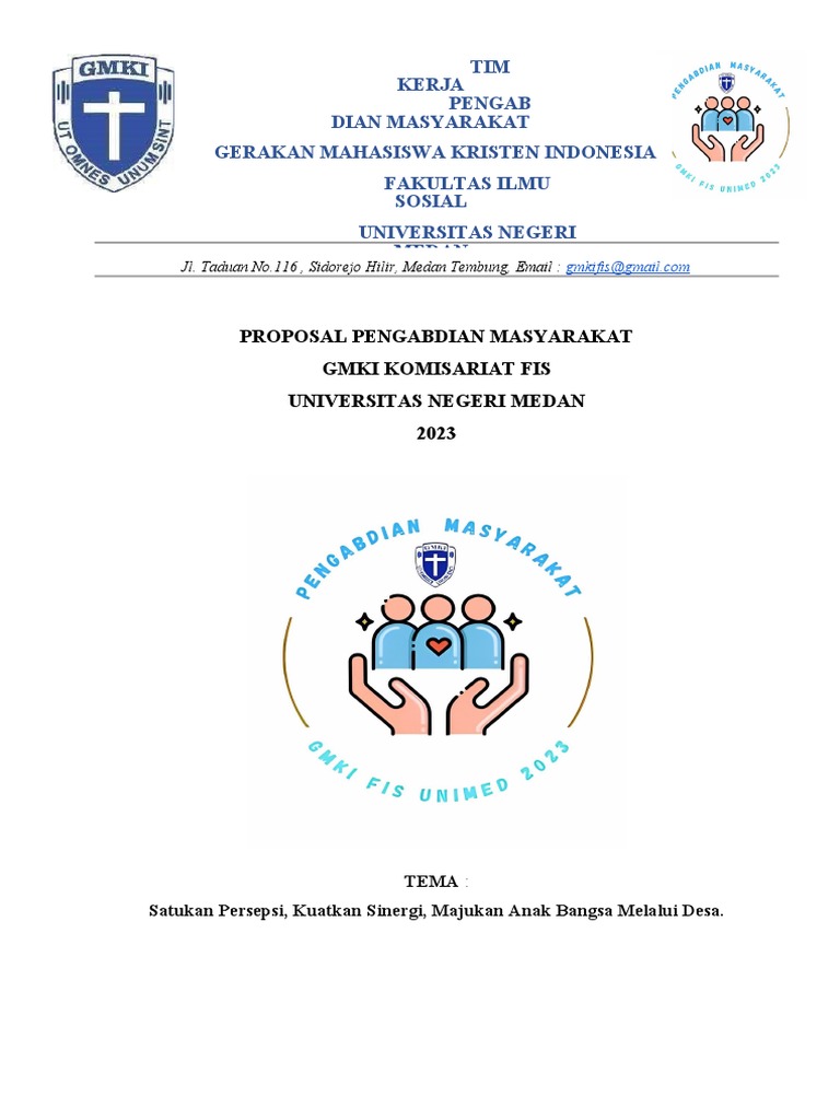 Proposal Pengabdian Masyarakat Gmki Fis Unimed 2023 | PDF