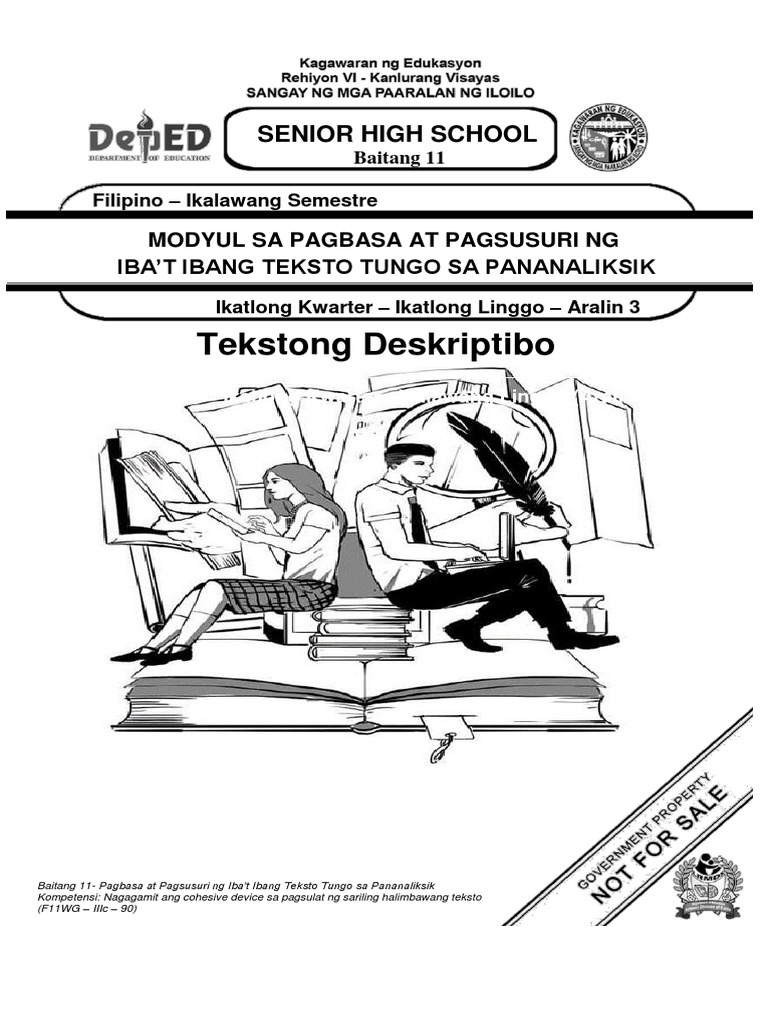 Tekstong Deskriptibo: Senior High School | PDF