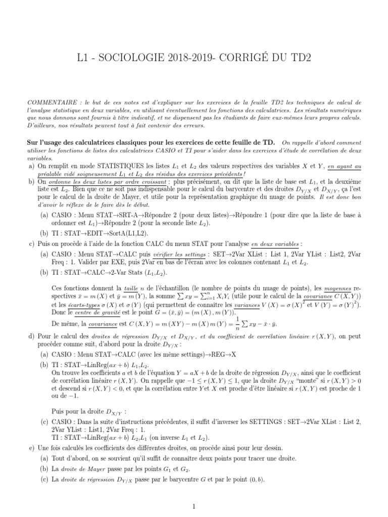 TD2 - Corrige | PDF