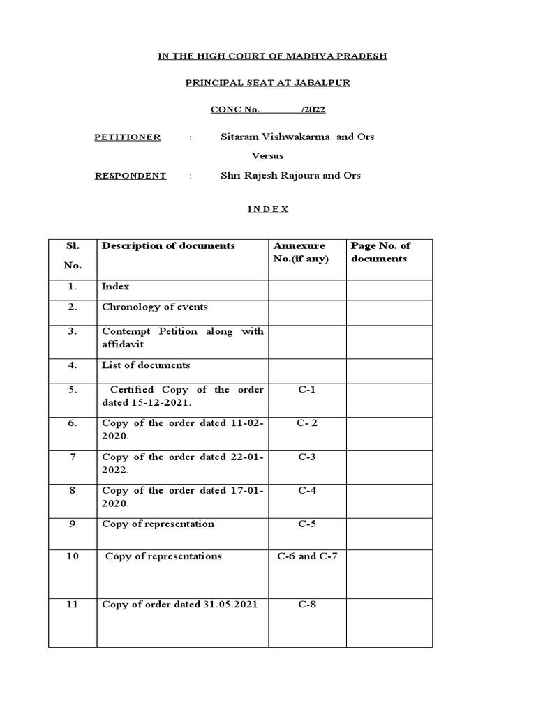 Contempt Petition | Download Free PDF | Common Law | Separation Of Powers