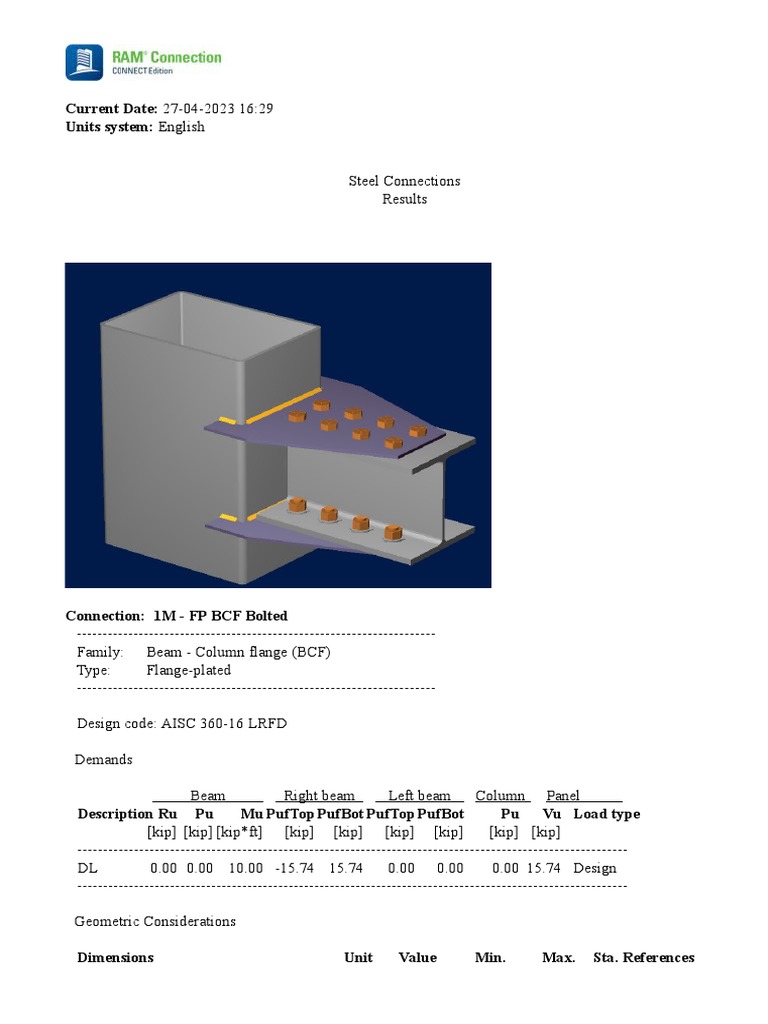 Moment Connection | PDF