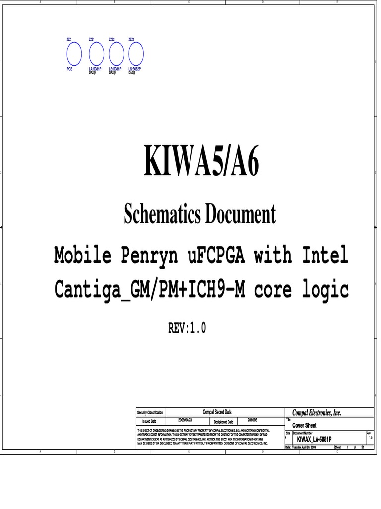 Compal Electronics Engineering Document | PDF | Classified Information ...