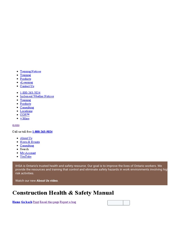 Health and Safety Manual | Download Free PDF | Occupational Safety And Health