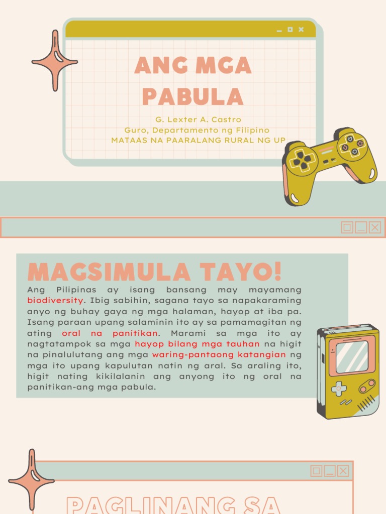 Ang Mga Pabula | PDF