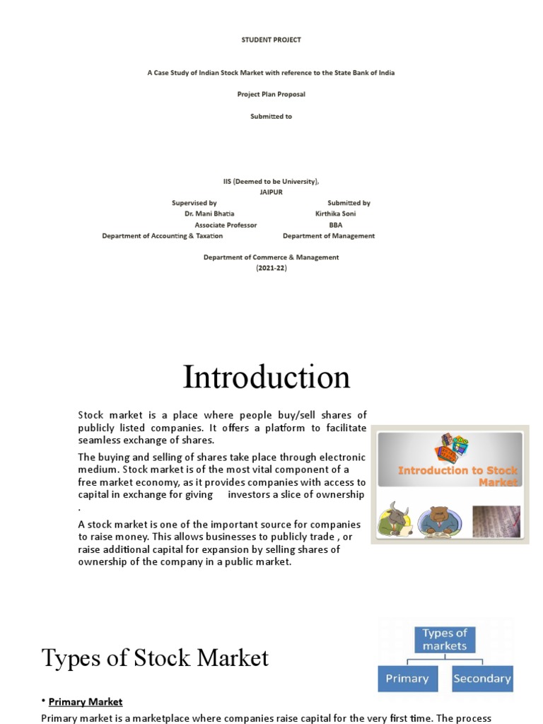 Introduction To Stock Market | PDF | Stocks | Stock Exchange
