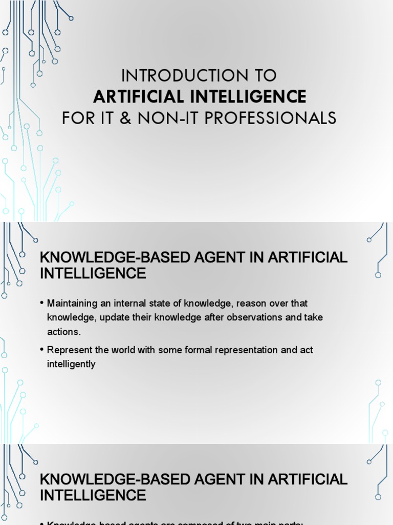 32.Knowledge-Based Agent in Artificial intelligence | PDF