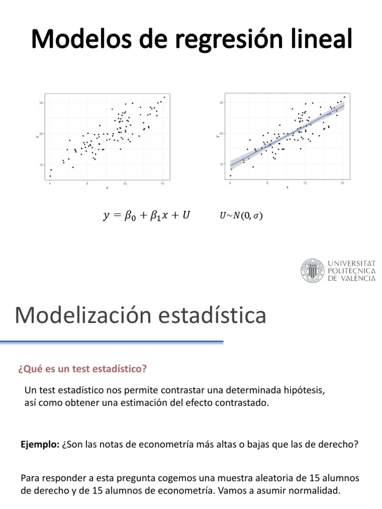 Tema 1 - Modelos de Regresión Lineal Múltiple | PDF