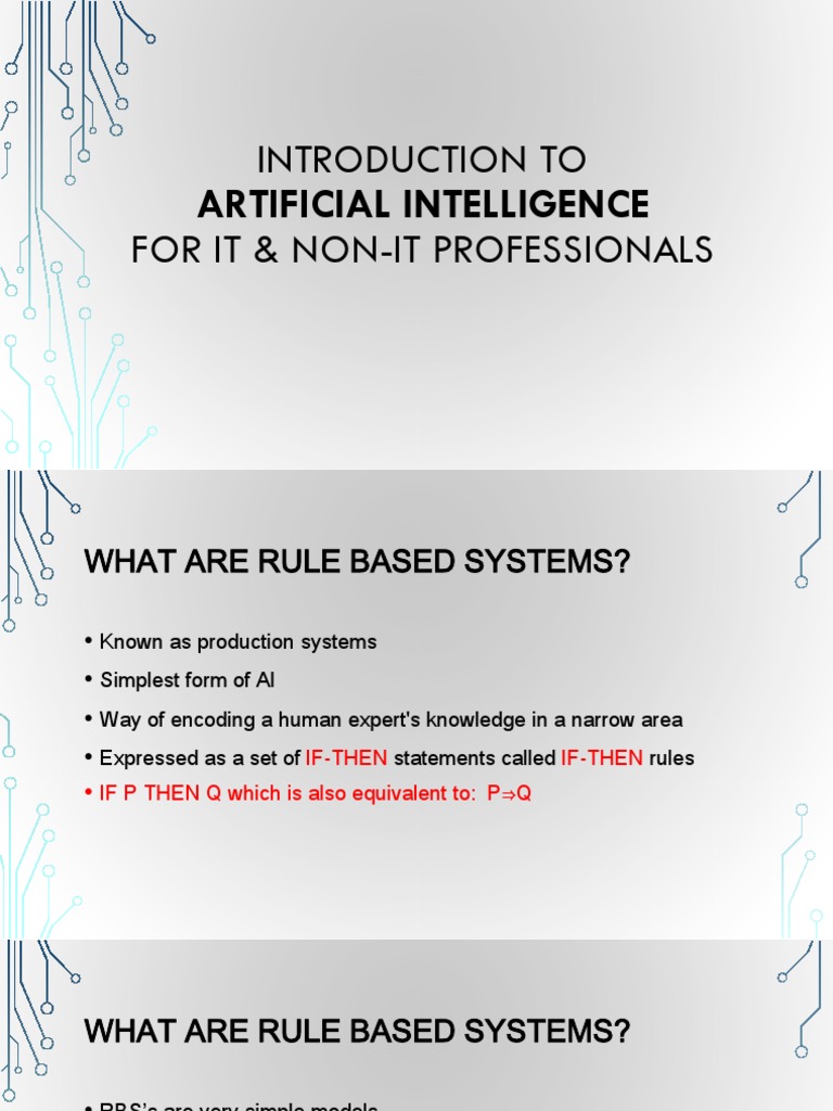 What Are Rule Based Systems | PDF