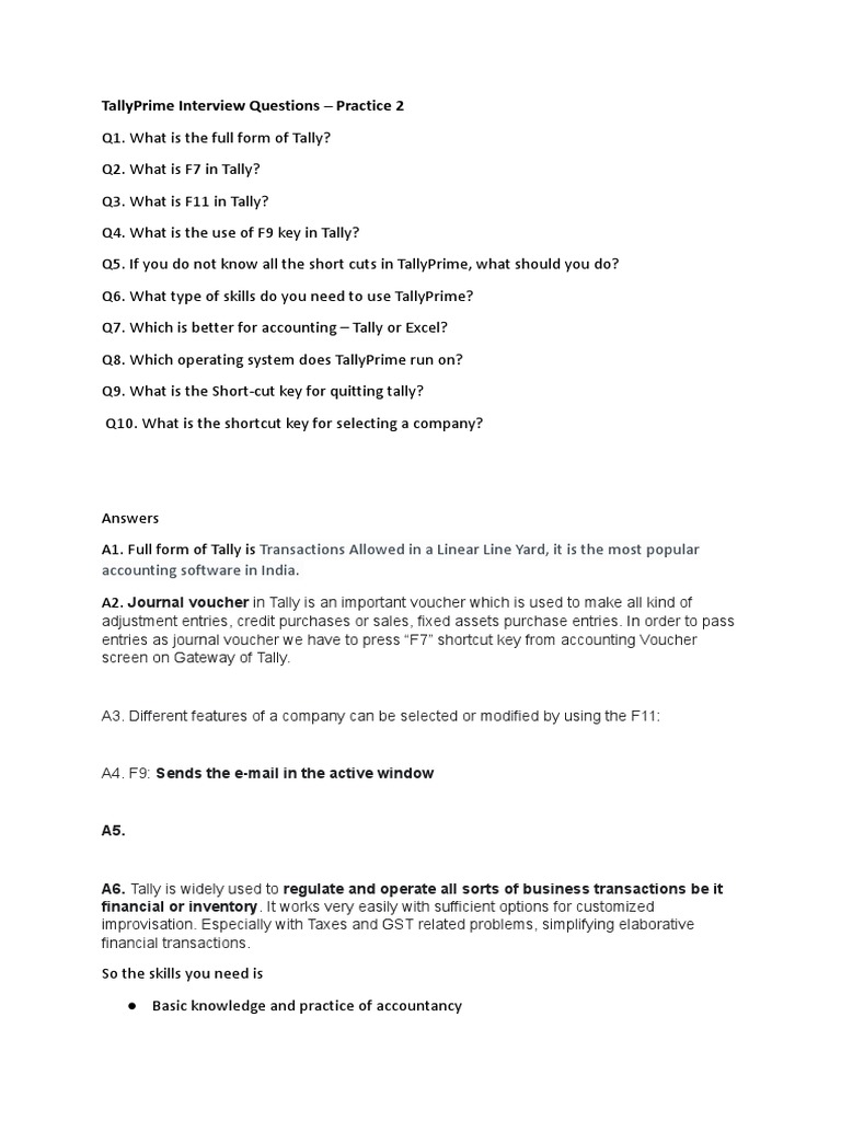 Interview Questions Set 2 | PDF Interview Questions Set 2 | PDF