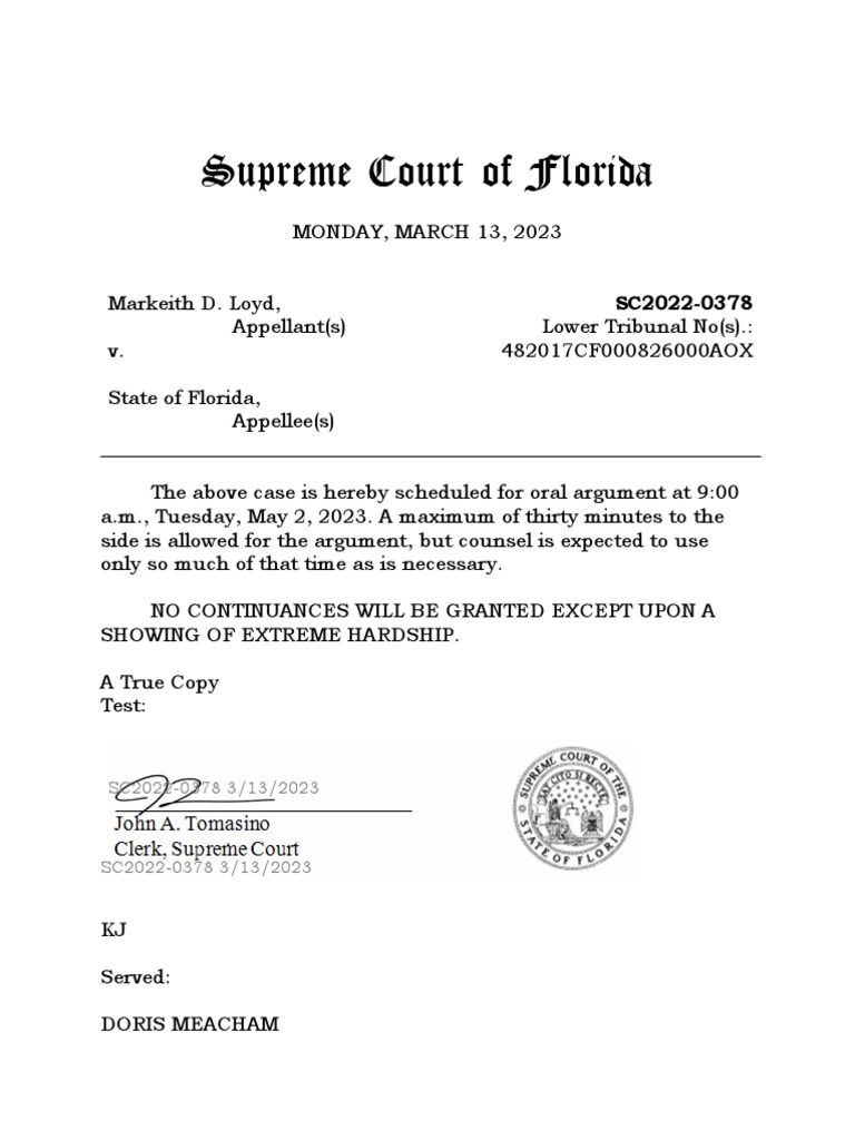 Supreme Court Case SC2022-0378 Hearing | PDF | Social Science