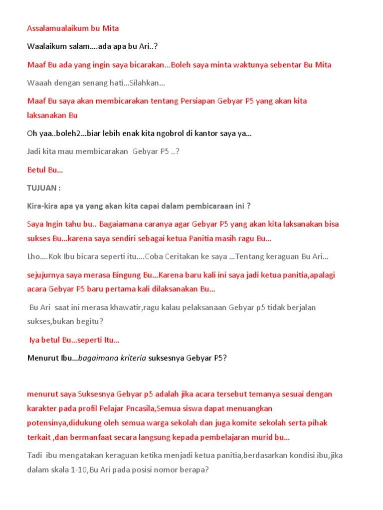 Naskah Latihan Ari 2 | PDF