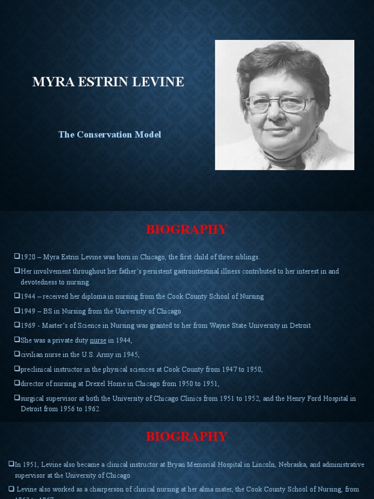 Myra Estrin Levine | PDF | Nursing | Hypothesis