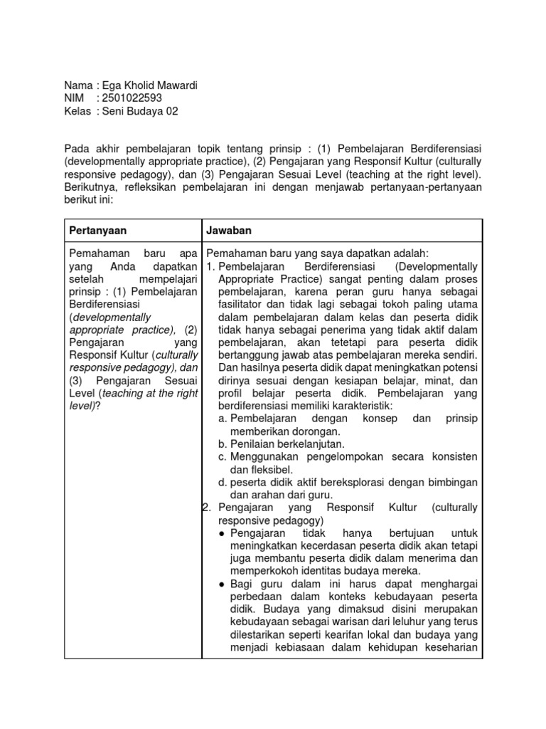 Ega PPDP | PDF | Seni & Disiplin Bahasa | Sains & Matematika