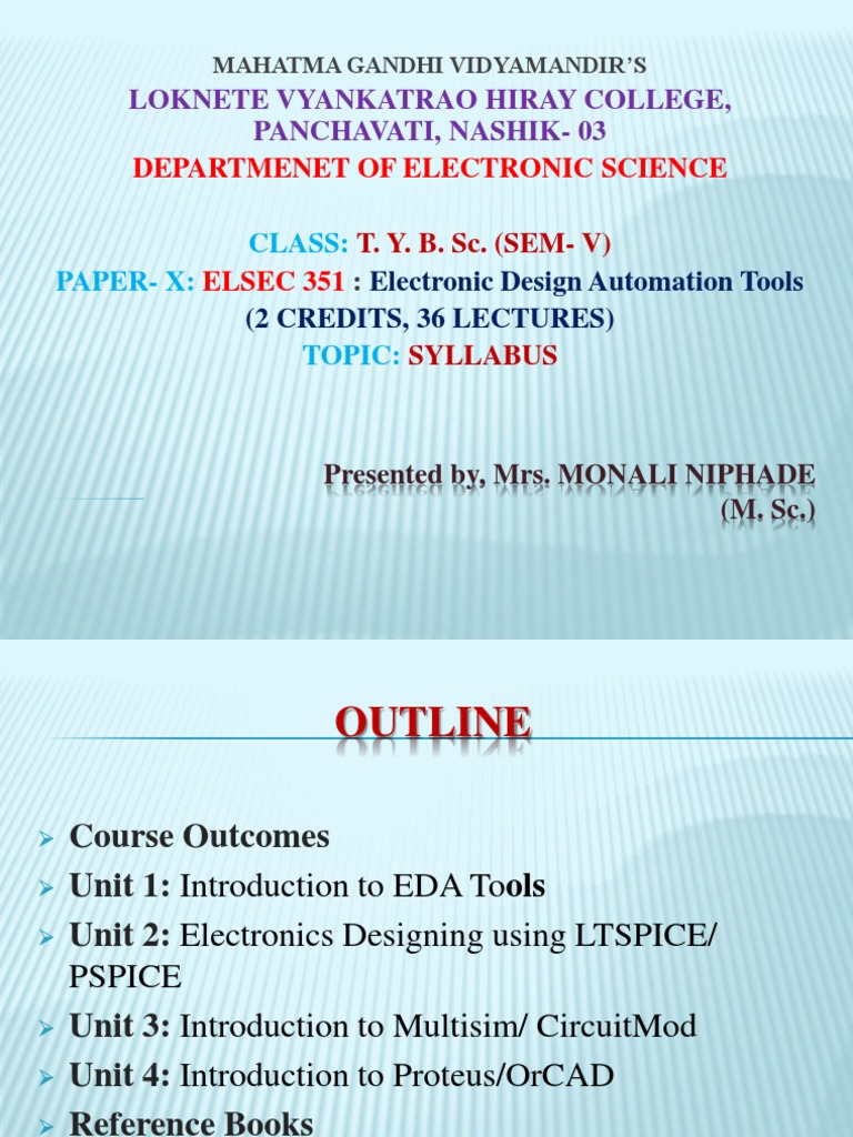 Loknete Vyankatrao Hiray College, Panchavati, Nashik-03: Departmenet of ...
