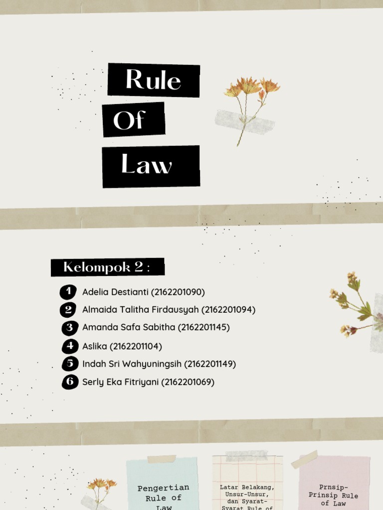 Rule of Law | PDF