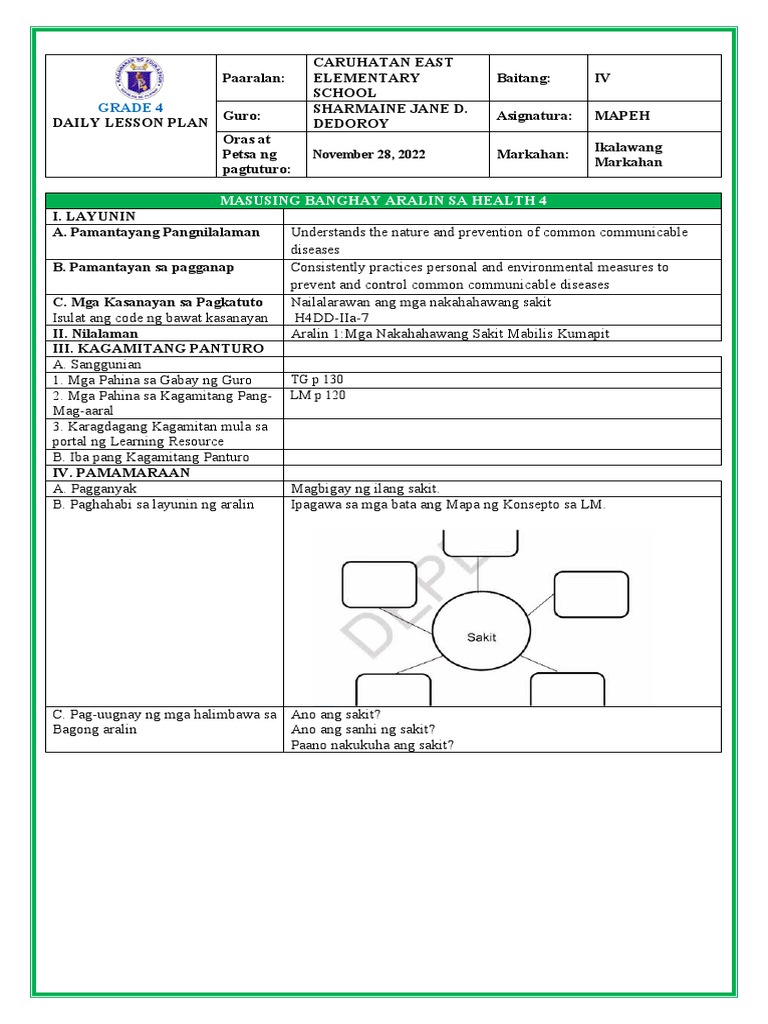 DLP-Q2-W4-MAPEH | PDF