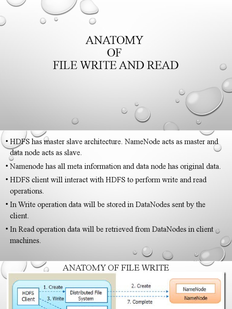 Anatomy OF File Write and Read | PDF