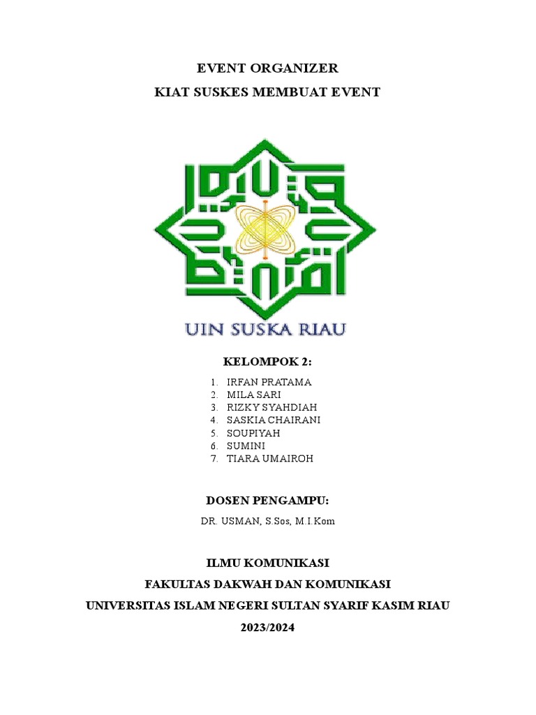 Event Organizer Kiat Suskes Membuat Event: Kelompok 2 | PDF