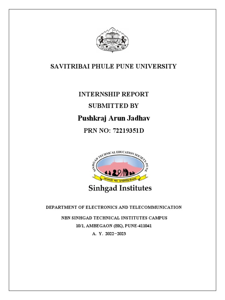 Savitribai Phule Pune University: Pushkraj Arun Jadhav | PDF | Html ...