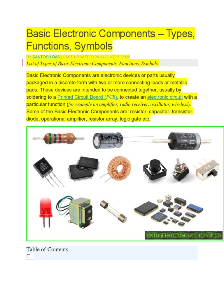 Basic Electronic | PDF